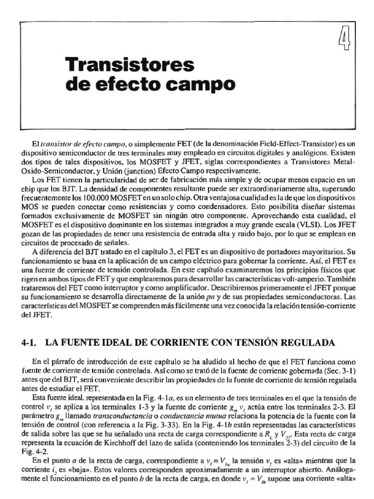 Transistores de Efecto de Campo (MICROELECTRONICA - Millman-Grabel 6 ...