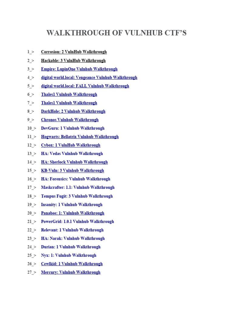 Walkthrough of Vulnhub CTF | PDF | Douglas Aircraft Company