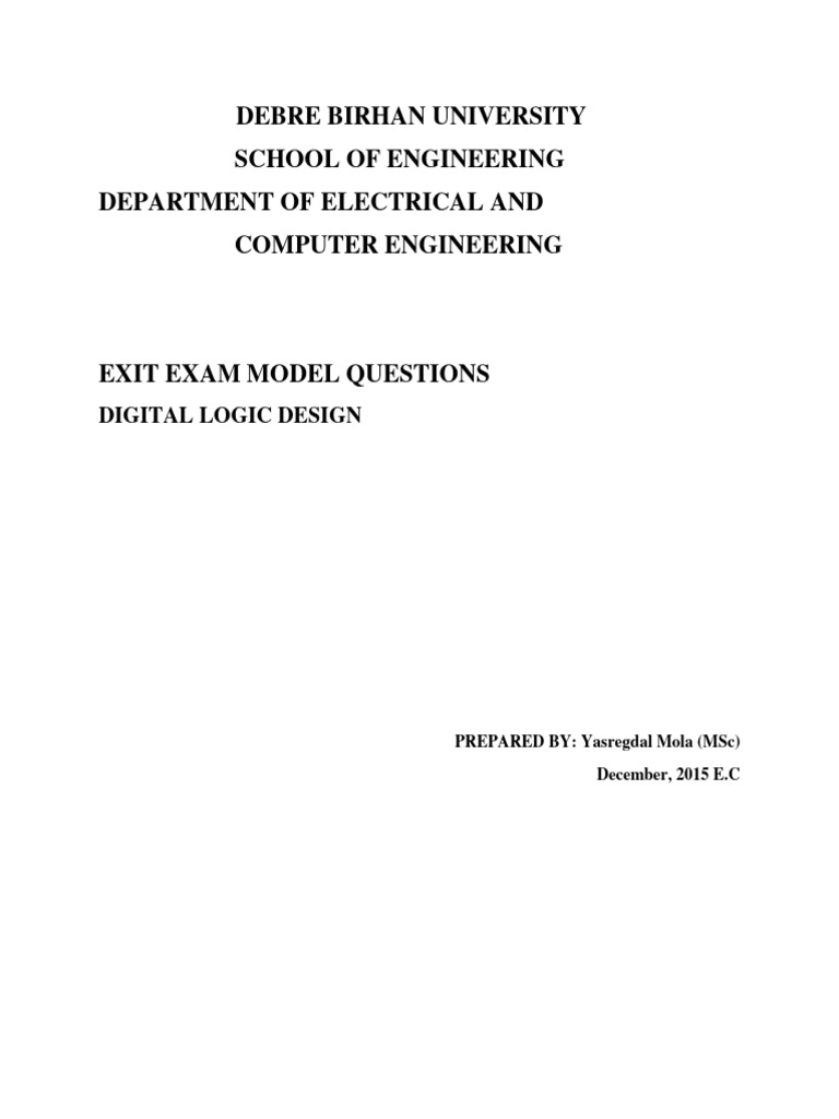 Digital Logic Design | PDF