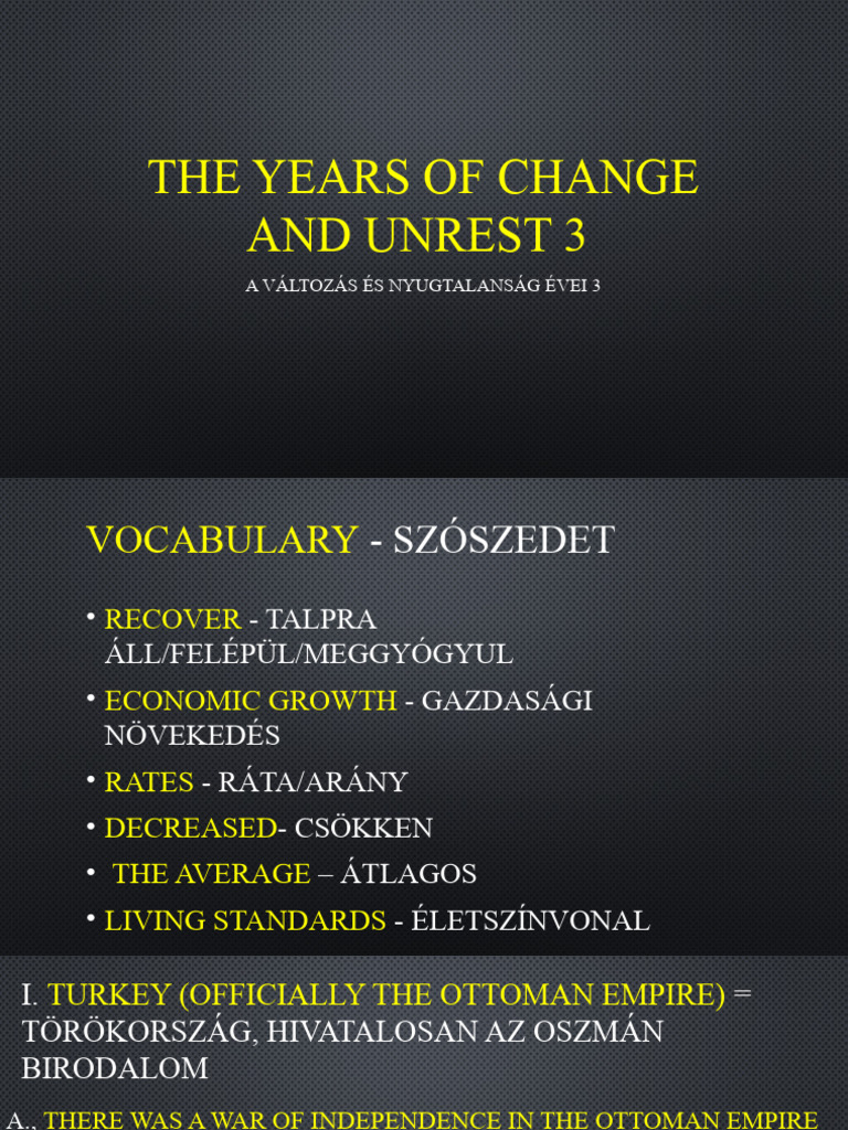 The Years of Change and Unrest 3 | PDF