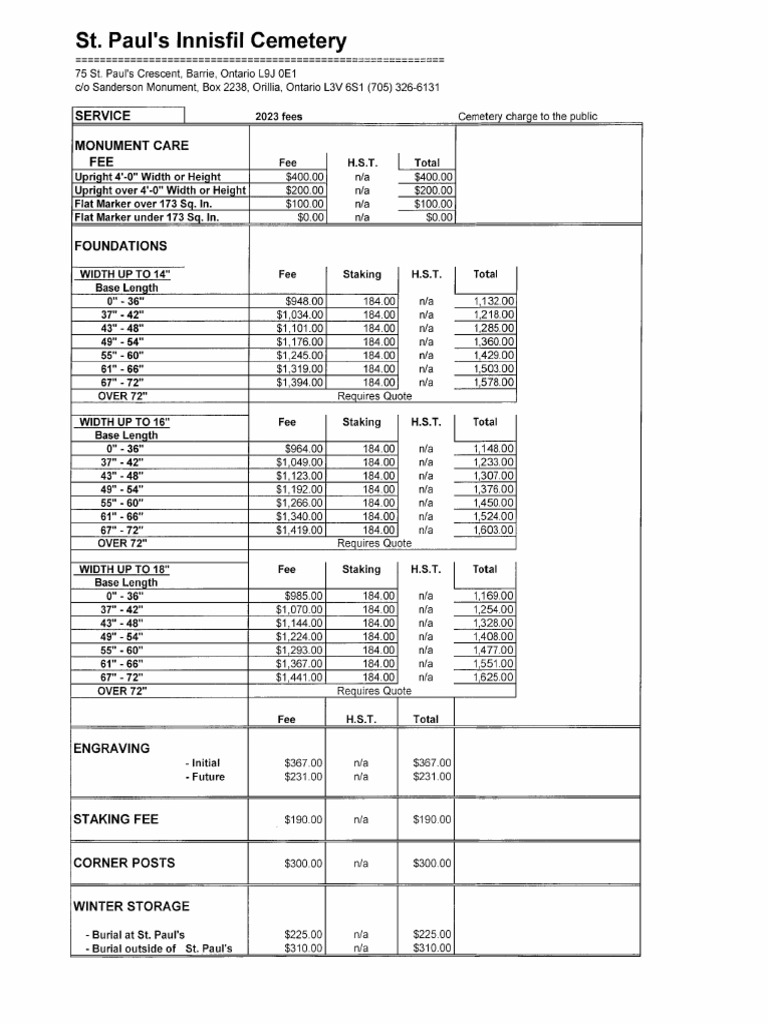 Price List 2023 | PDF