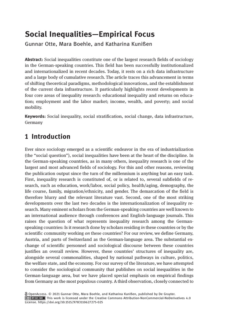 Social Inequality | PDF | Discrimination & Race Relations | Social Inequality