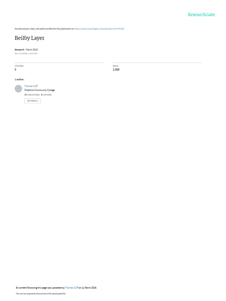 Beilby Layer | PDF