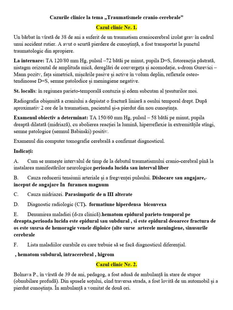 1........ Cazuri Finale | PDF