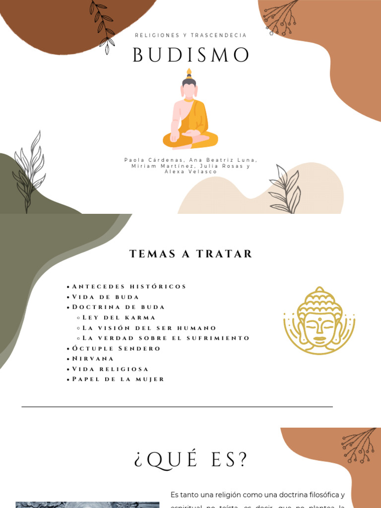 Budismo | PDF | Noble Óctuple Sendero | Cuatro nobles verdades