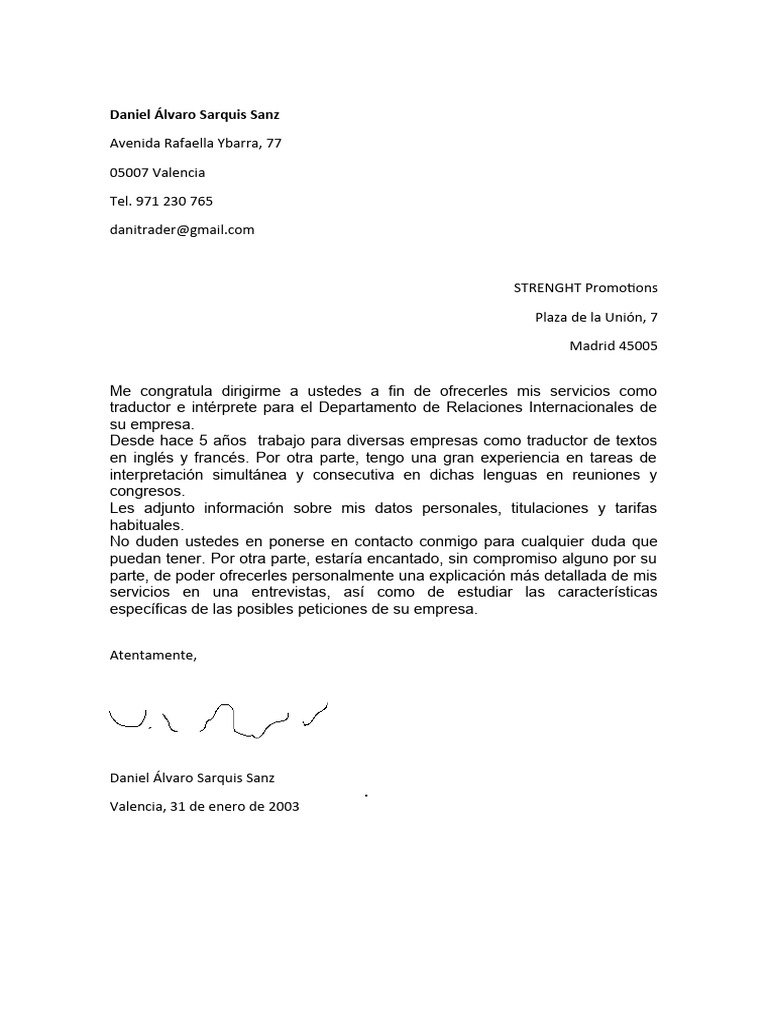 7 cartas redactadas | PDF