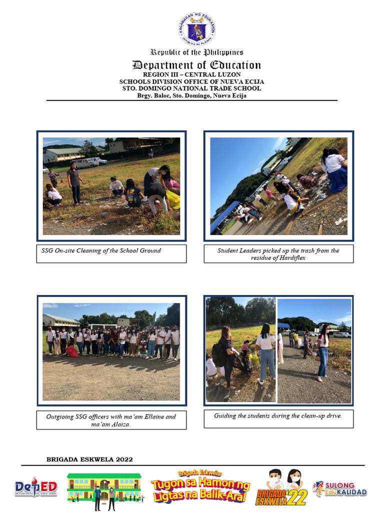 Accomplishment-Narrative-Report - Cleaning Drive | PDF