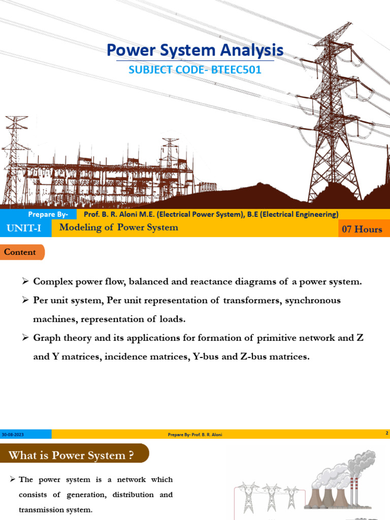 Power System Analysis and Modeling | PDF | Electrical Impedance ...
