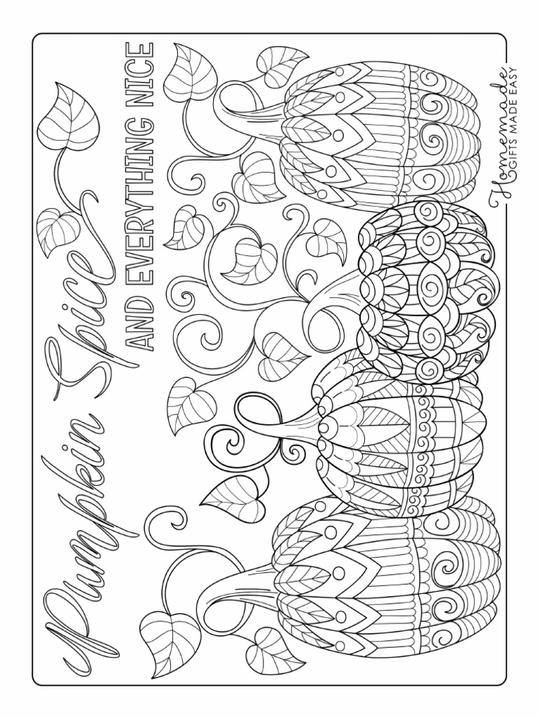 Halloween Coloring Pages Adults Decorative Pumpkins | PDF