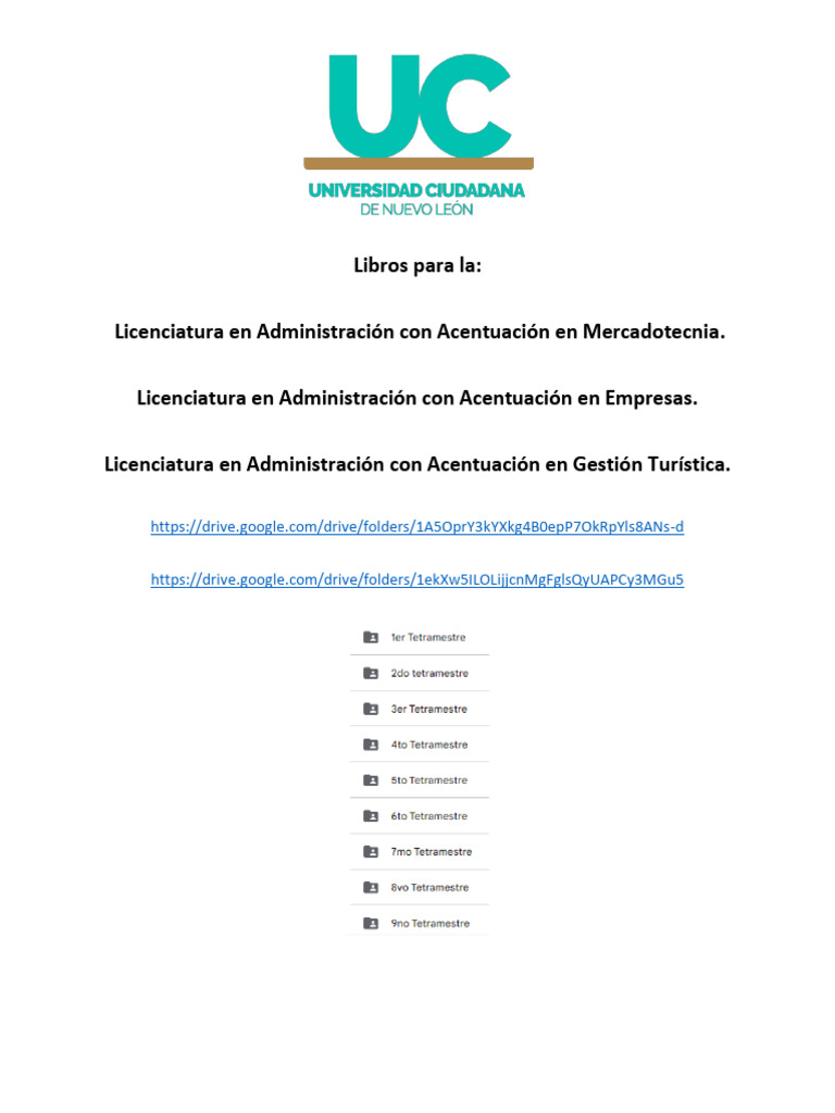 Libros para Las Licenciaturas LAAM LAAE y LAAGT de La UCNL | PDF