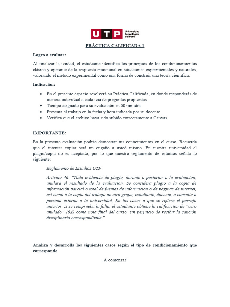 S05.s1 Practica Calificada - InDIVIDUAL | PDF