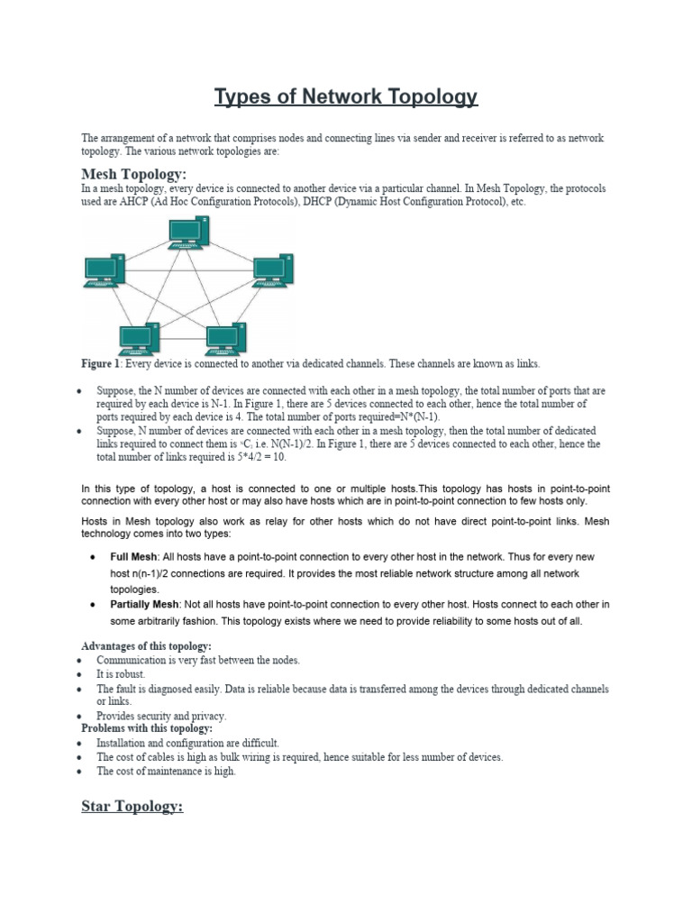 Topology | Download Free PDF | Network Topology | Computer Network