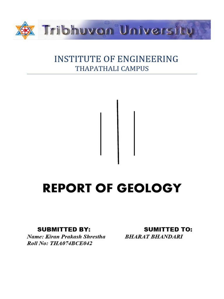 Geological Field Visit Report | PDF