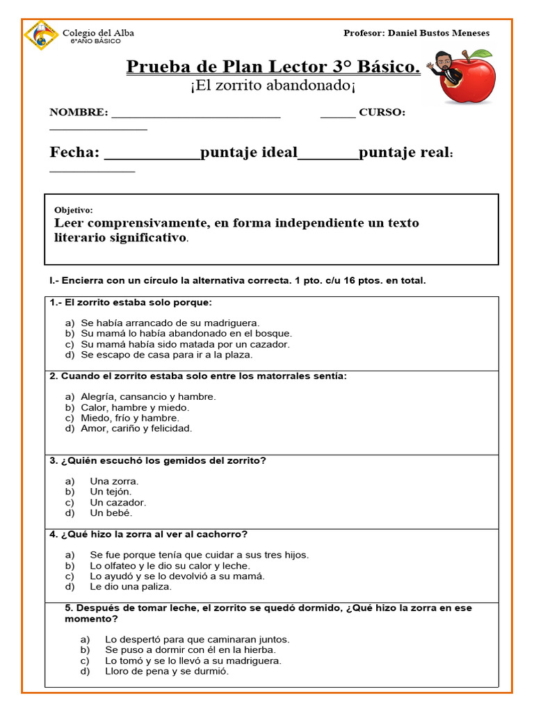 Plan Lector 1 Pdf