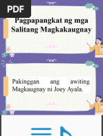 Salitang Magkaugnay | PDF