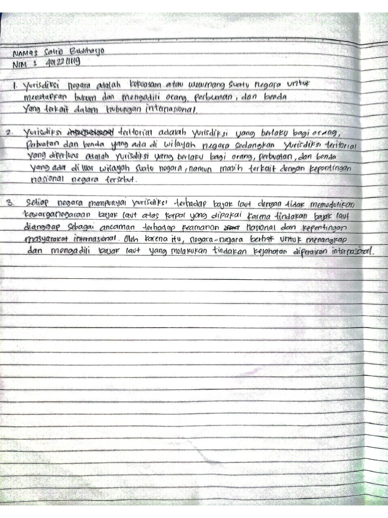 Tugas Hi Yurisdiksi | PDF