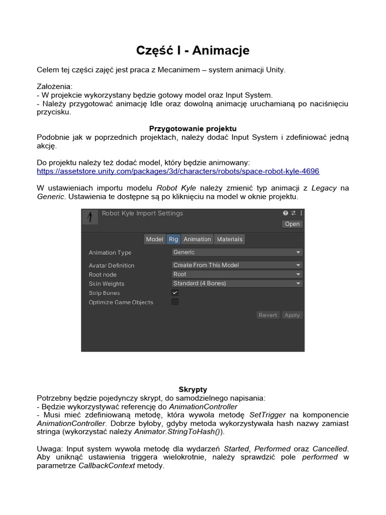 Unity-03 Animations | PDF