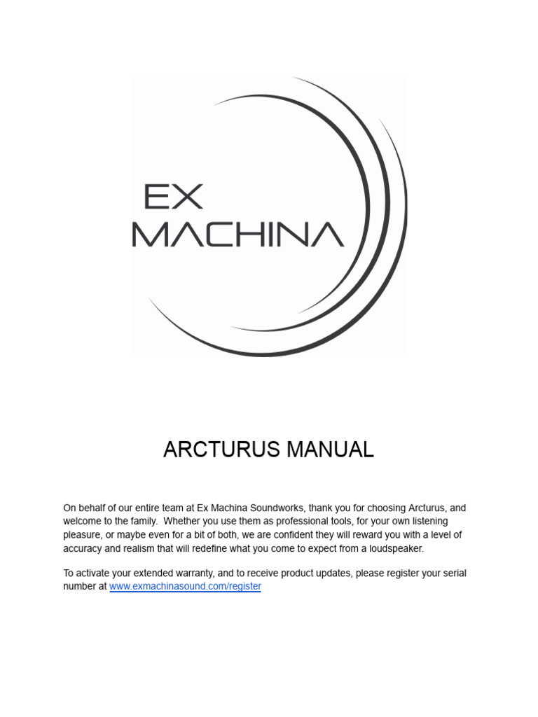 Arcturus User Manual | PDF