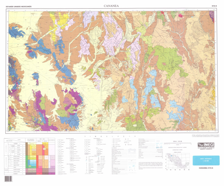 Carta Geologica Sonora Cananea | PDF