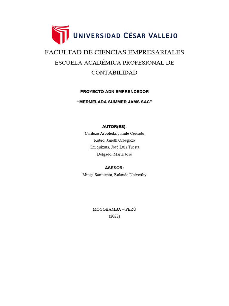 Adn Emprendedor Final | PDF | Iniciativa empresarial | Business