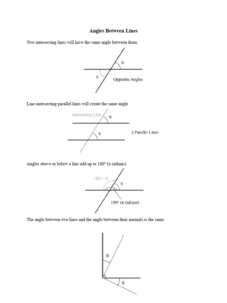 Notes On Angles and Triangles | PDF