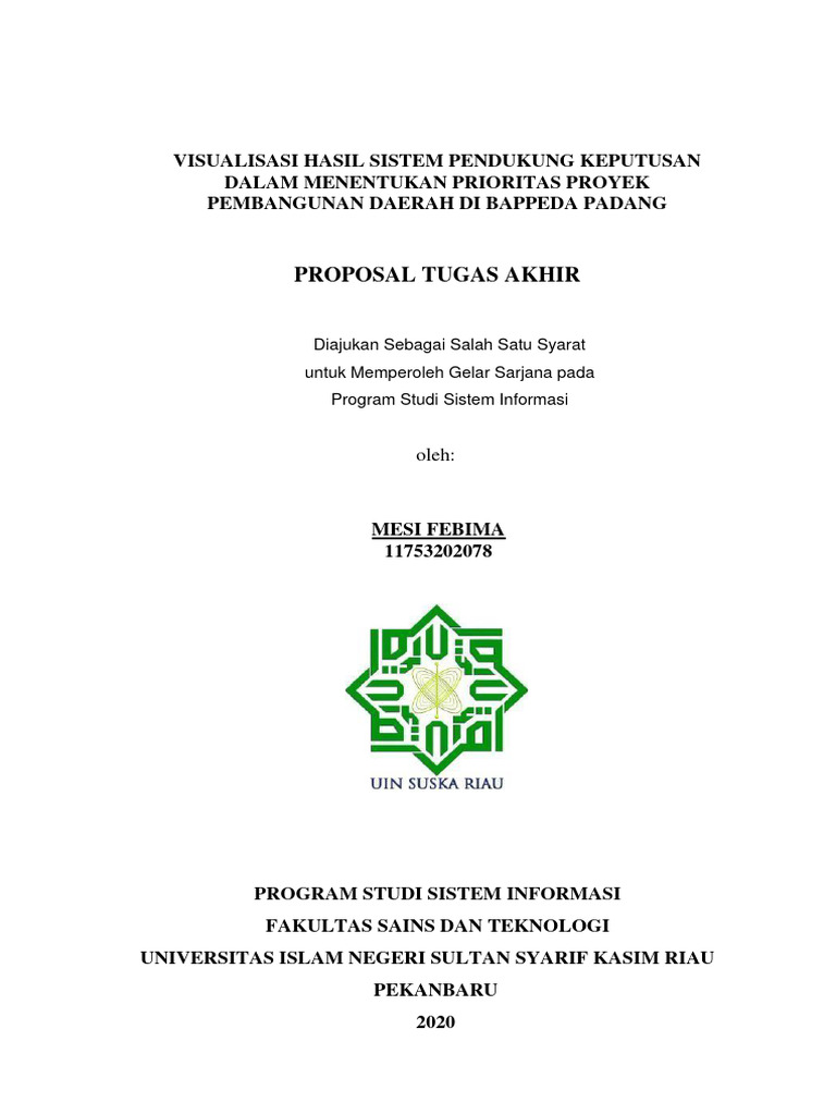 Implementasi Sistem Pendukung Keputusan Metode AHP Pada Kantor Bappeda ...