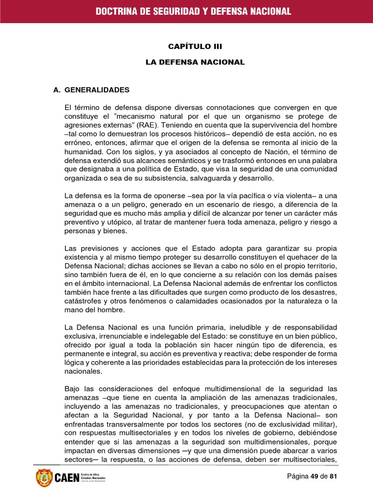 La Defensa Nacional | PDF