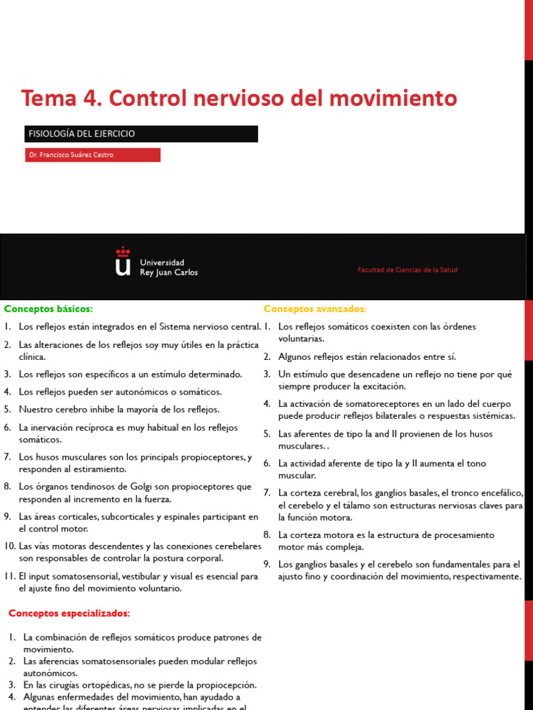 Control Nervioso del Movimiento | PDF | Cerebro | Músculo esquelético