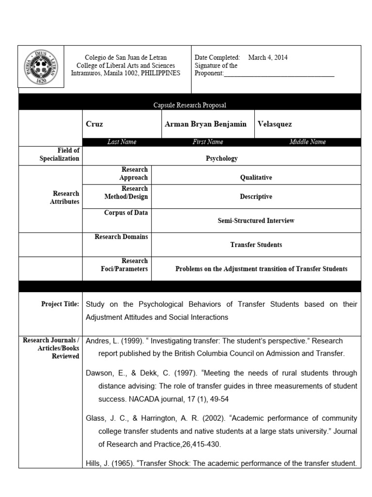 Sample Capsule templateCLEAN | PDF | Socialization | Qualitative Research