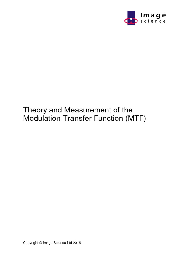 MTF Theory Part 1 | PDF