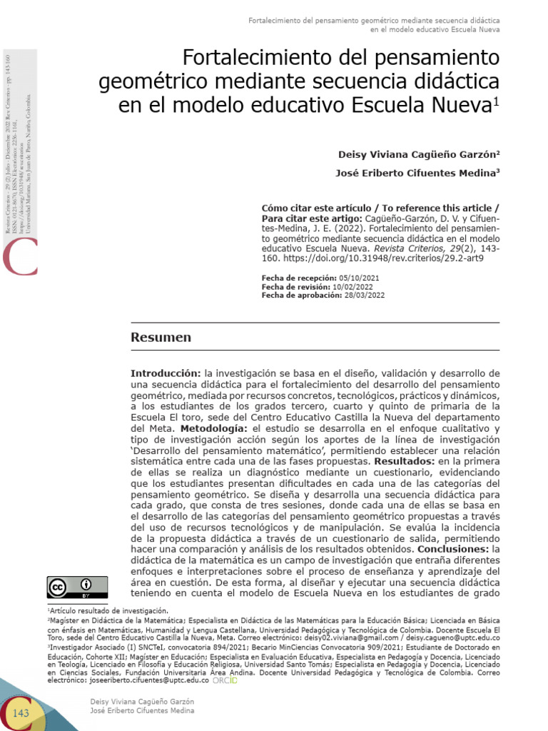 Art 9 | PDF | Pensamiento | Enseñando