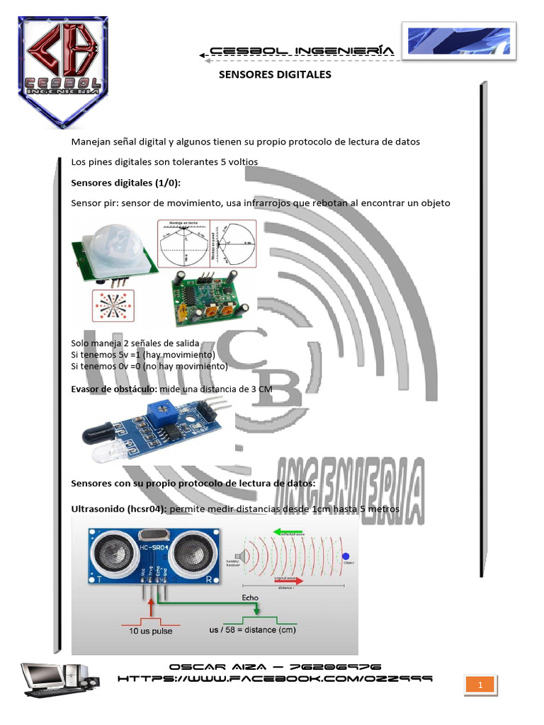 Sensores Digitales y Librerías Arduino | PDF
