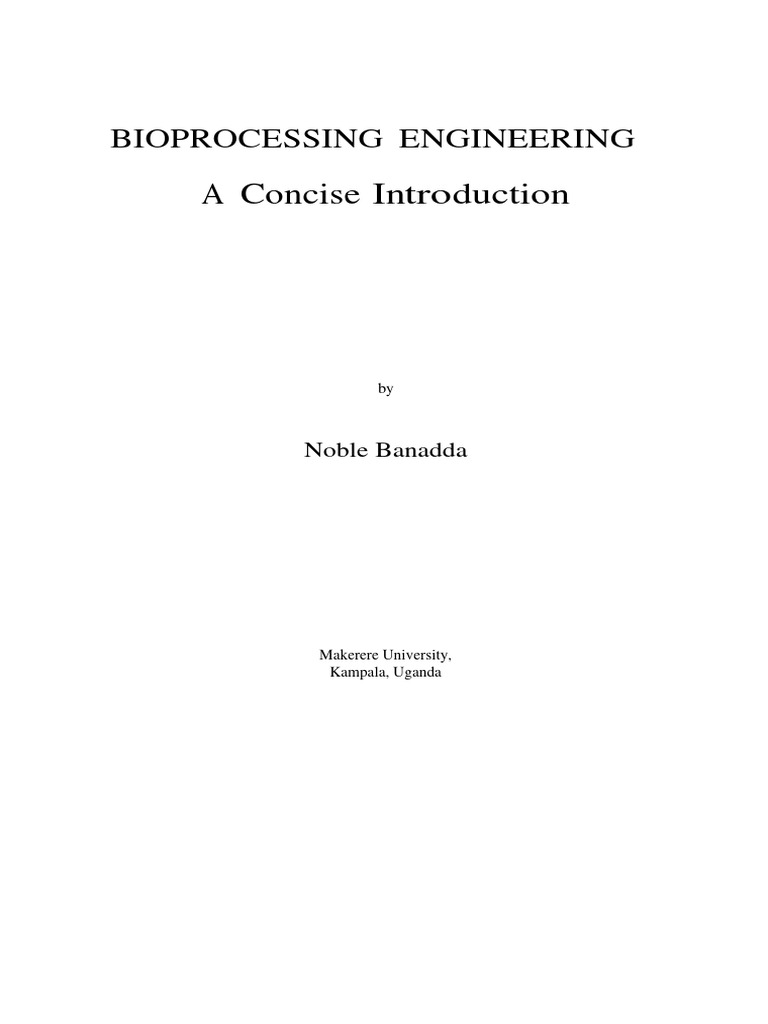 Introduction To Bioprocessing Eng Lecture Notes | PDF | Enzyme Kinetics ...