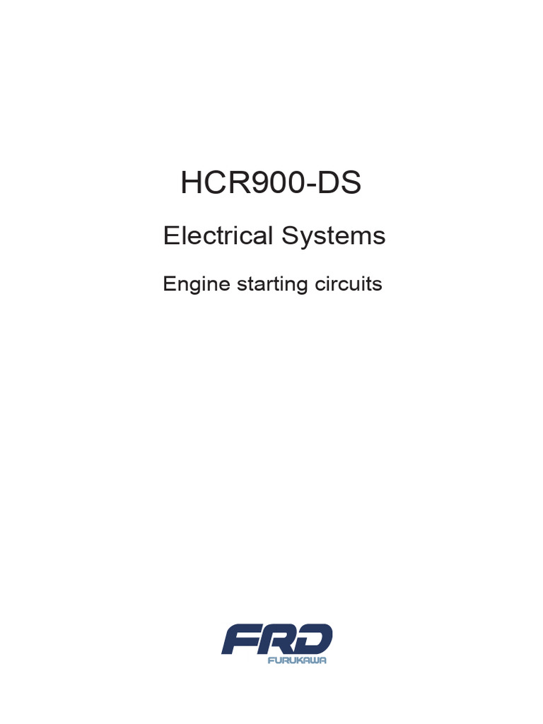 900-DS Electrical Systems (Engine Starting Circuit) - 1 | PDF | Relay ...
