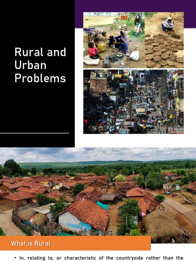 Rural and Urban Problems | PDF