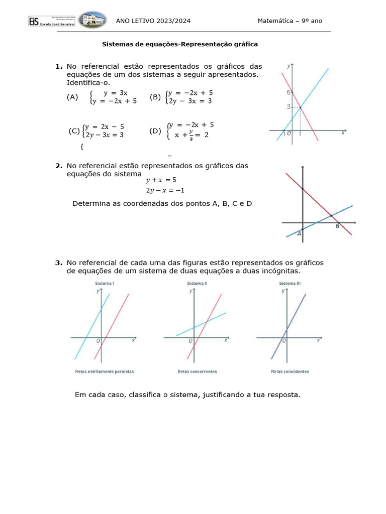 Sistemas Equa es Representa o Gr fica PDF