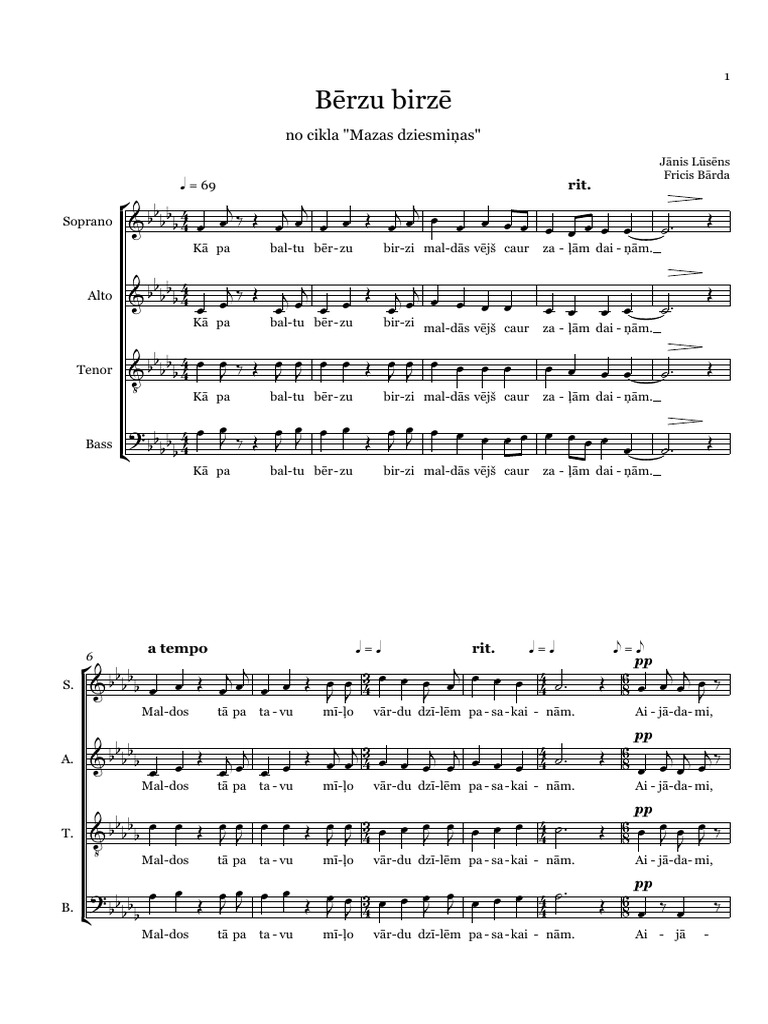 04 Beerzu Birzee Full Score | PDF