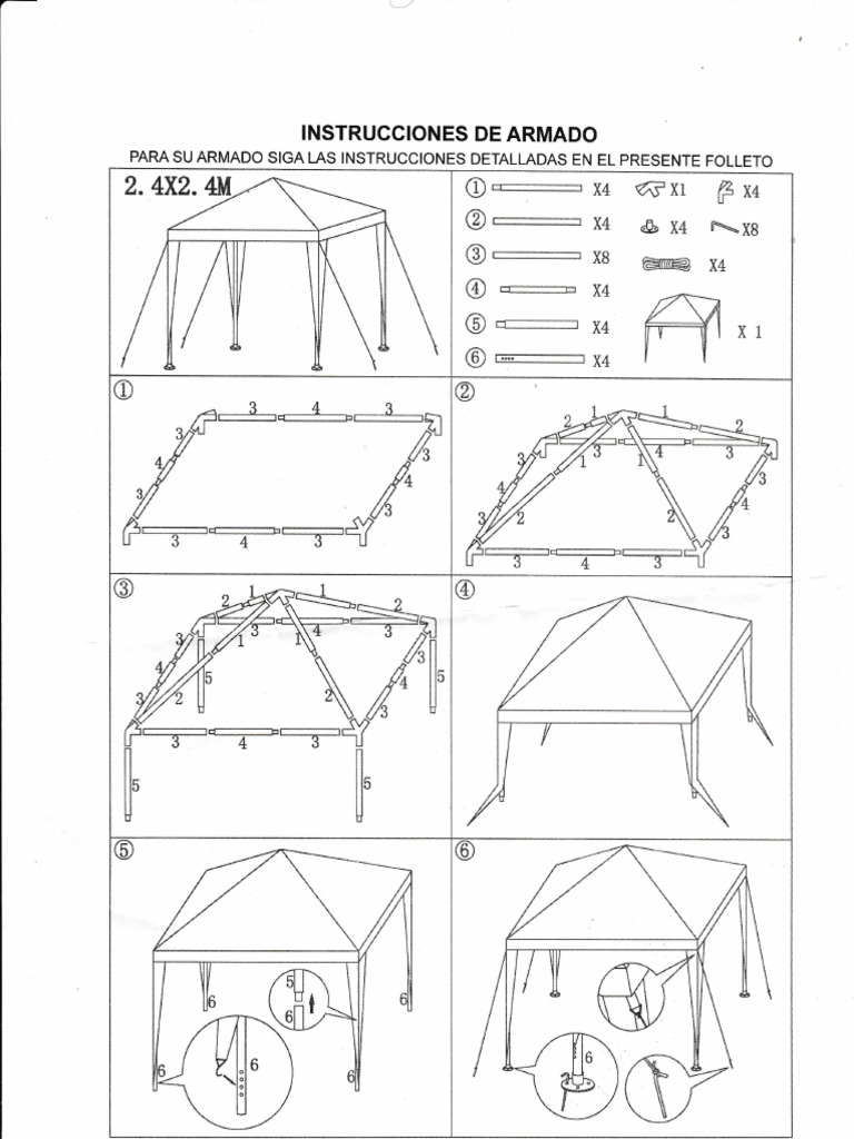 Instructivo Armado Gazebo | PDF