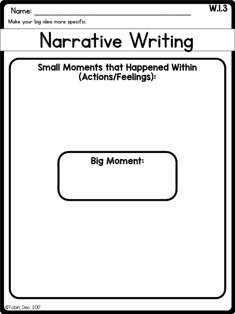 Graphic Organizer Narrative Writing - Differentiation | PDF
