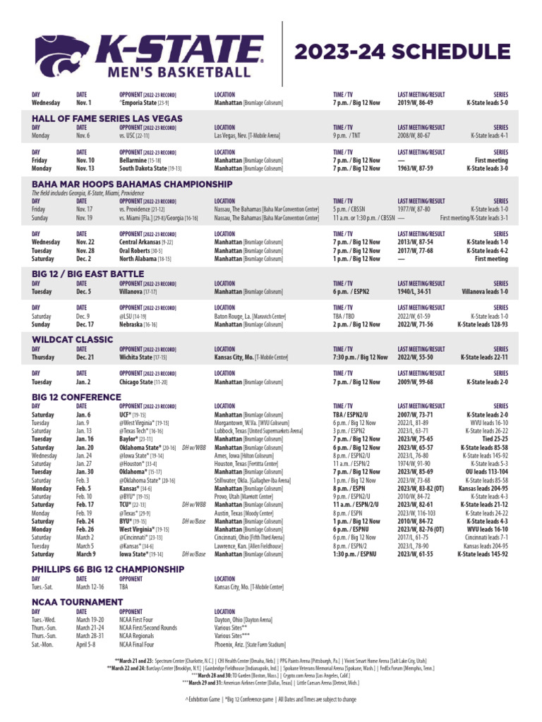 23-24 MBB Schedule | PDF