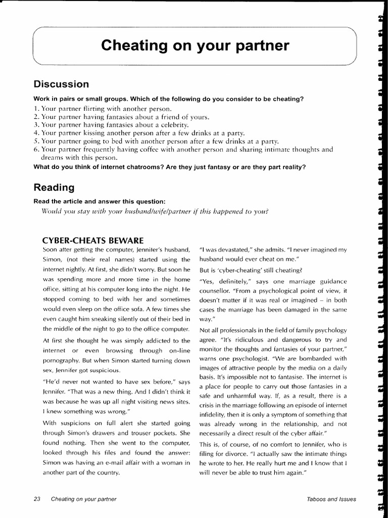 Cheating On Your Partner | PDF