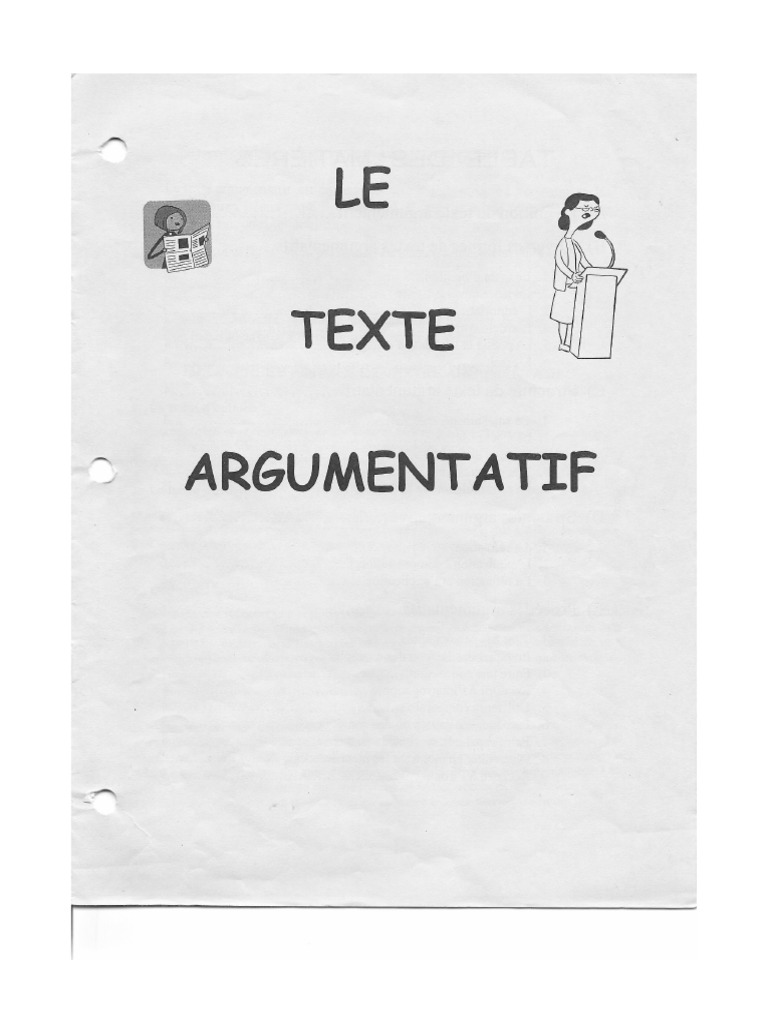 Le Texte Argumentatif | PDF