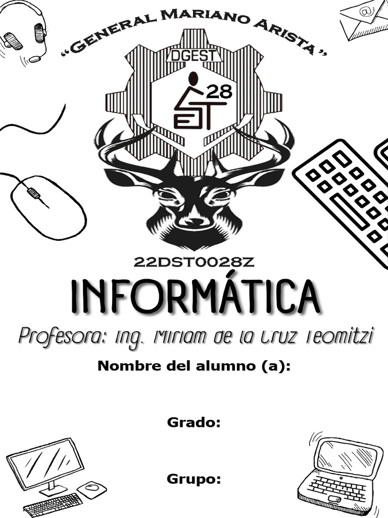 PORTADA DE CUADERNO PARA INFORMATICA (2) | PDF