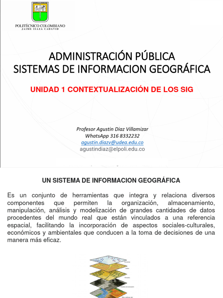 Sistemas de Información Geografica | PDF | Sistema de información ...