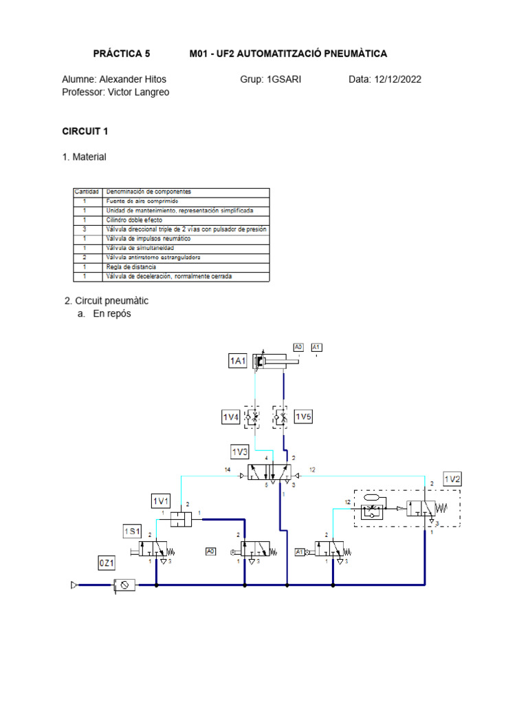 Practica 5 Pneumatica | PDF