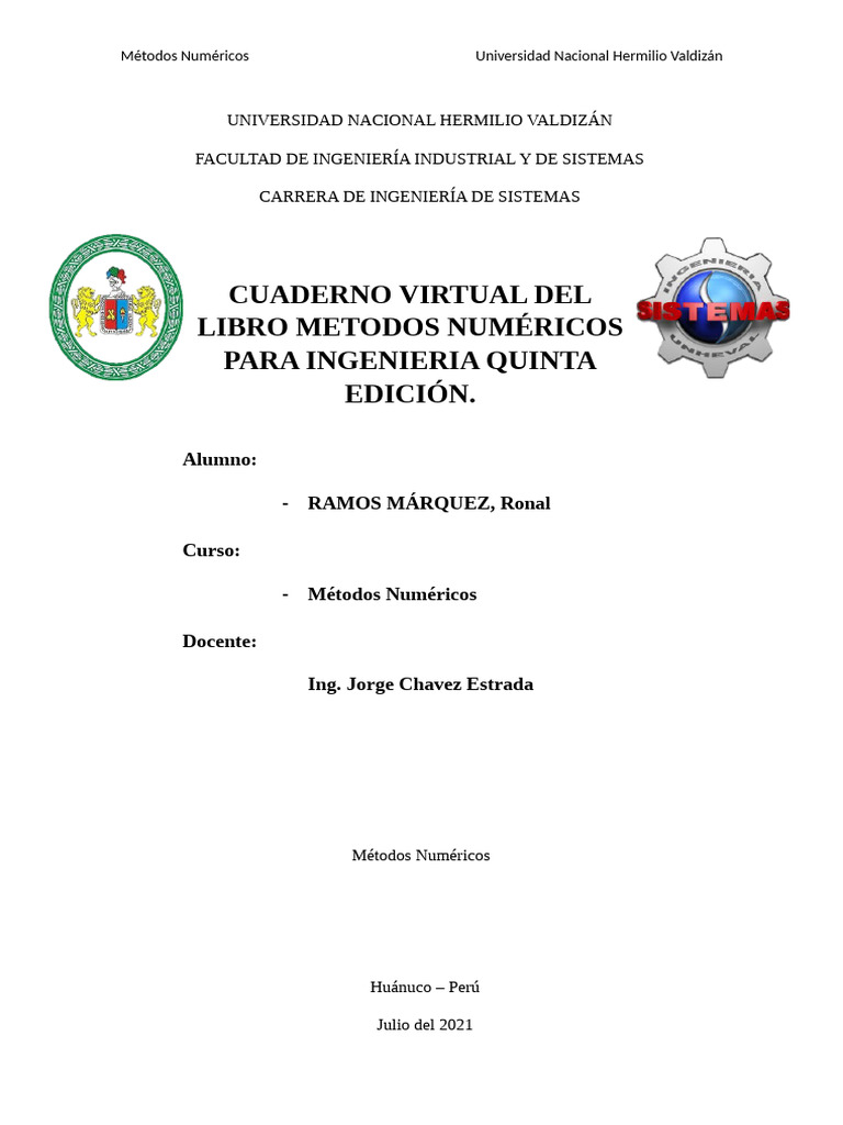 Capitulo 3 Al 17 Solucionario Del Libro Metodos Numericos para Ingenieria Quinta Edici N | PDF ...