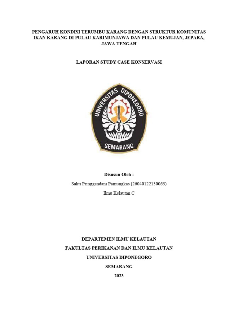 Laporan Study Case Konservasi | PDF