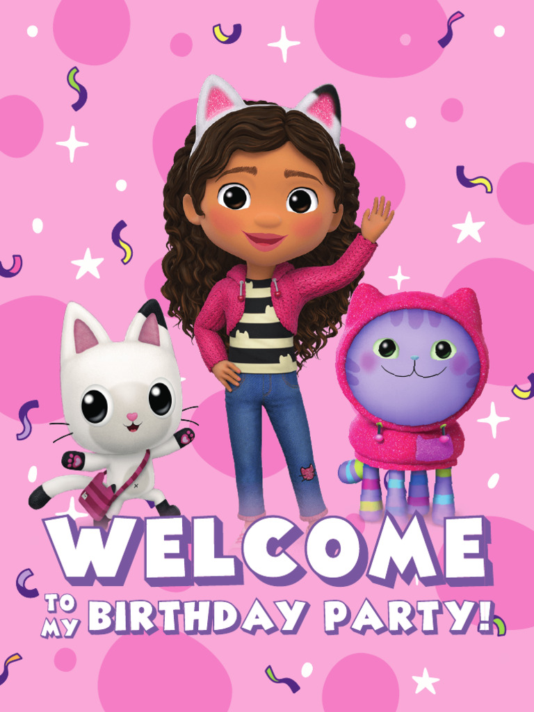 Gabby's Dollhouse Welcome Sign | PDF