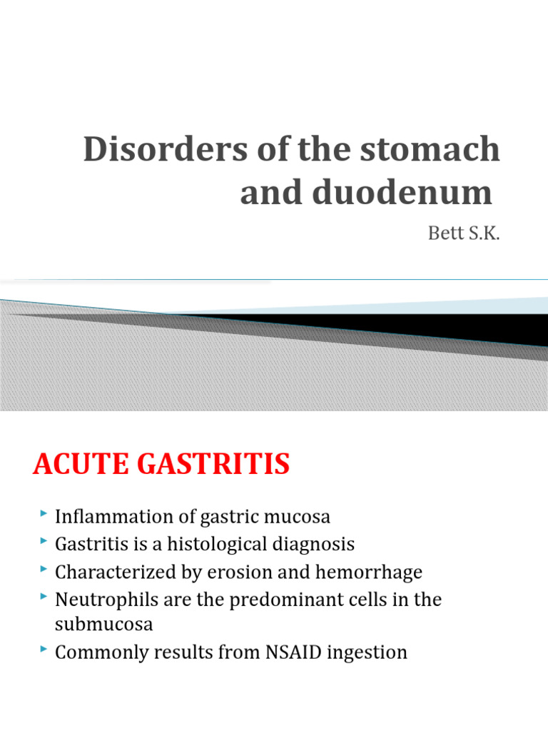 Disorders of The Stomach and Duodenum | PDF | Clinical Medicine | Medicine