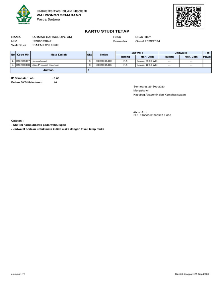 KST Ahmad Bahauddin 2200029042 SMT 3 | PDF
